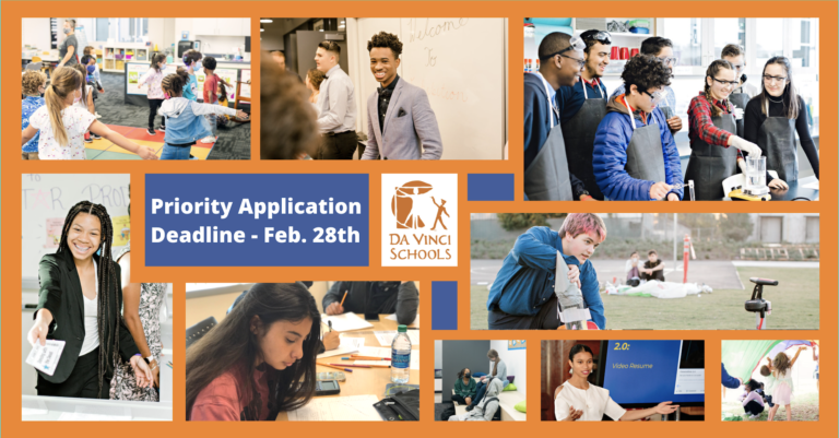 Priority Application Deadline for New TK-12th Grade Students is ...