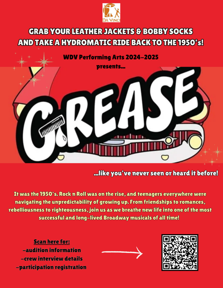 GREASE flyer FINAL | Da Vinci Schools